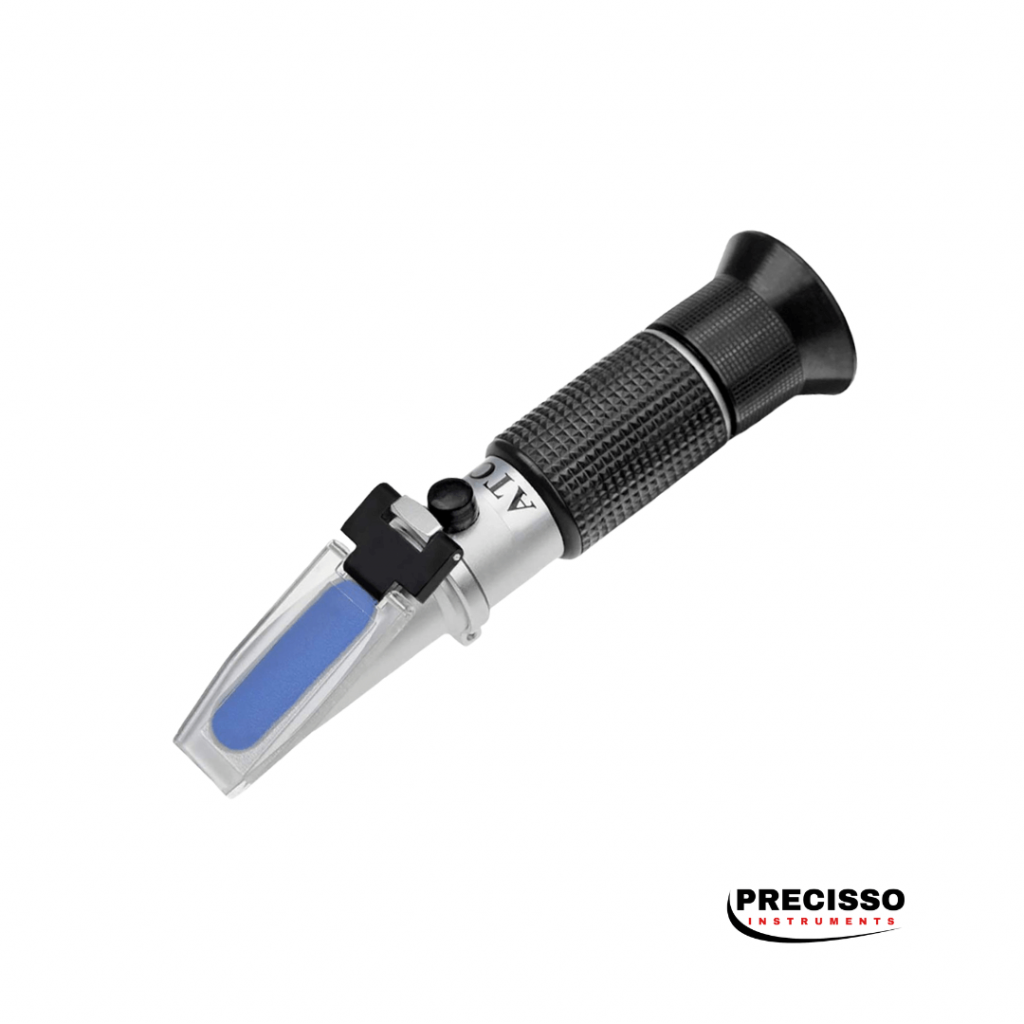 REFRACTOMETRO ÓPTICO DE 0 A 80 BRIX CON ATC | Matraz.pe